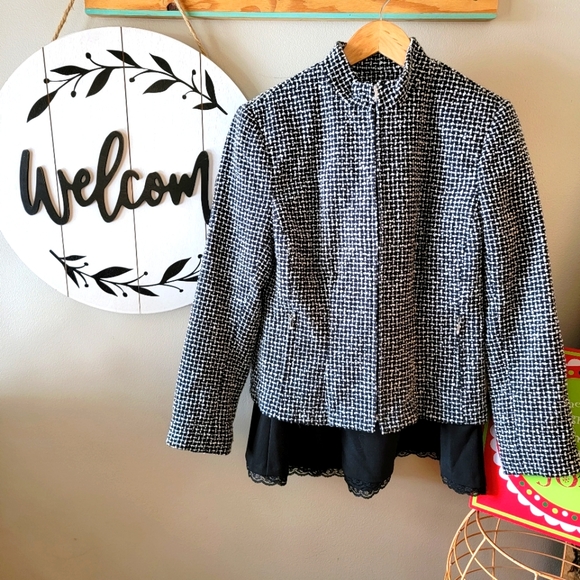 George | Skirts | George Tweed Jacket Lace Trim Skirt Suit | Poshmark